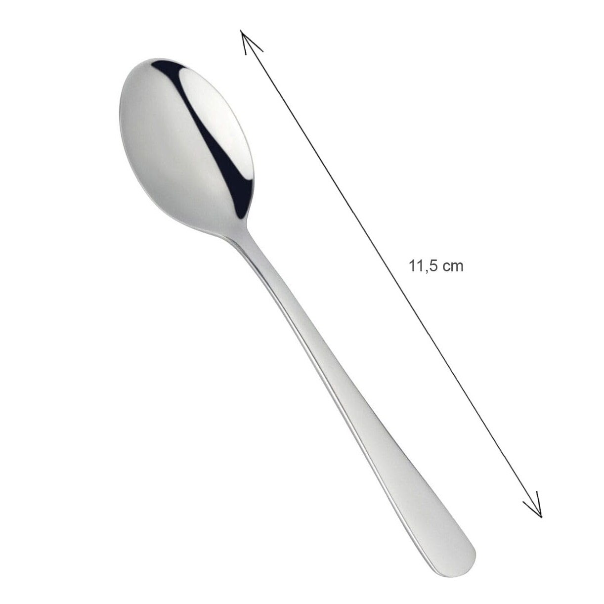 Set 6 lingurite cafea, KINGHOFF, Inox, Argintiu - eMAG.ro
