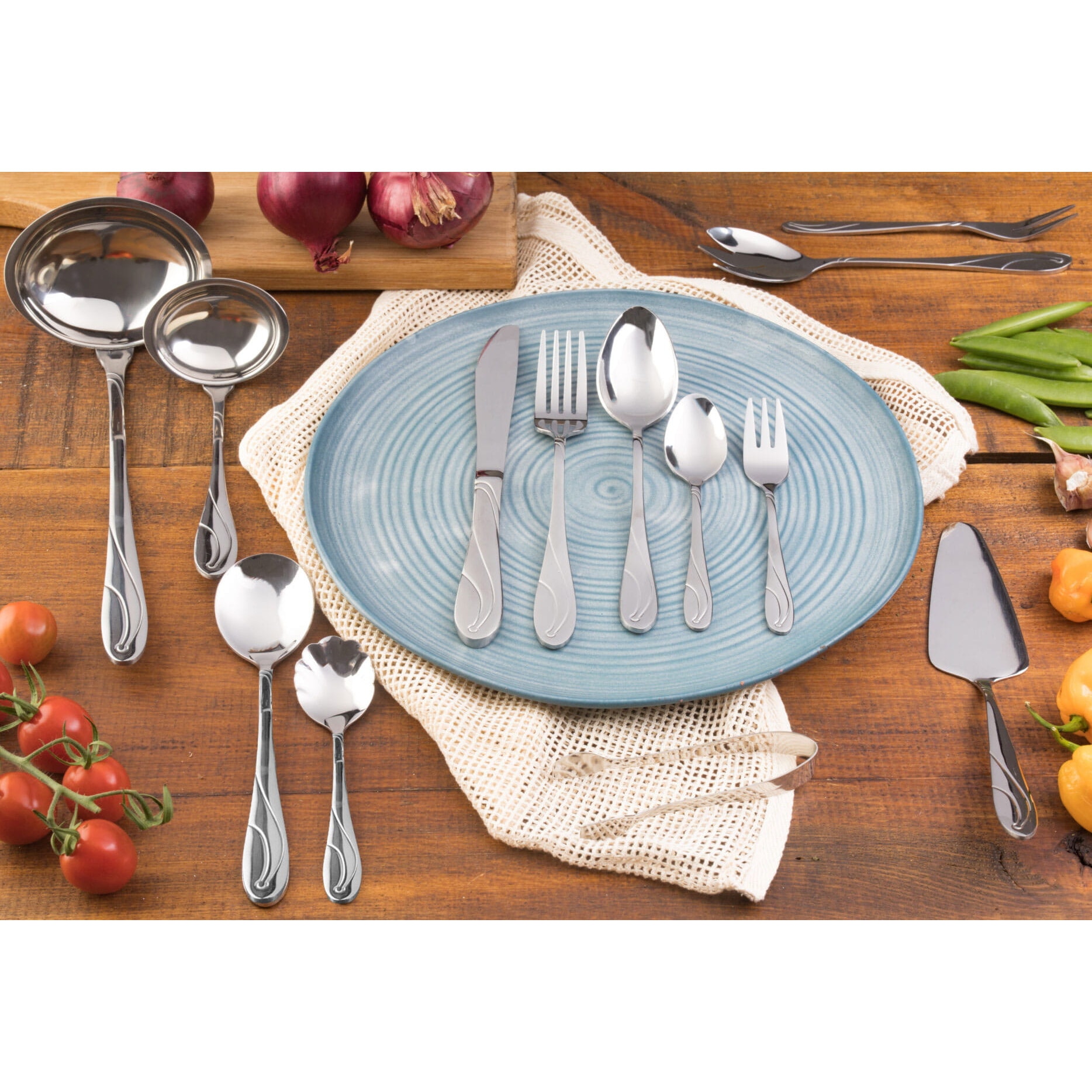 Комплект прибори за 12 души, Zilner, ZL-6508, Неръждаема стомана ...