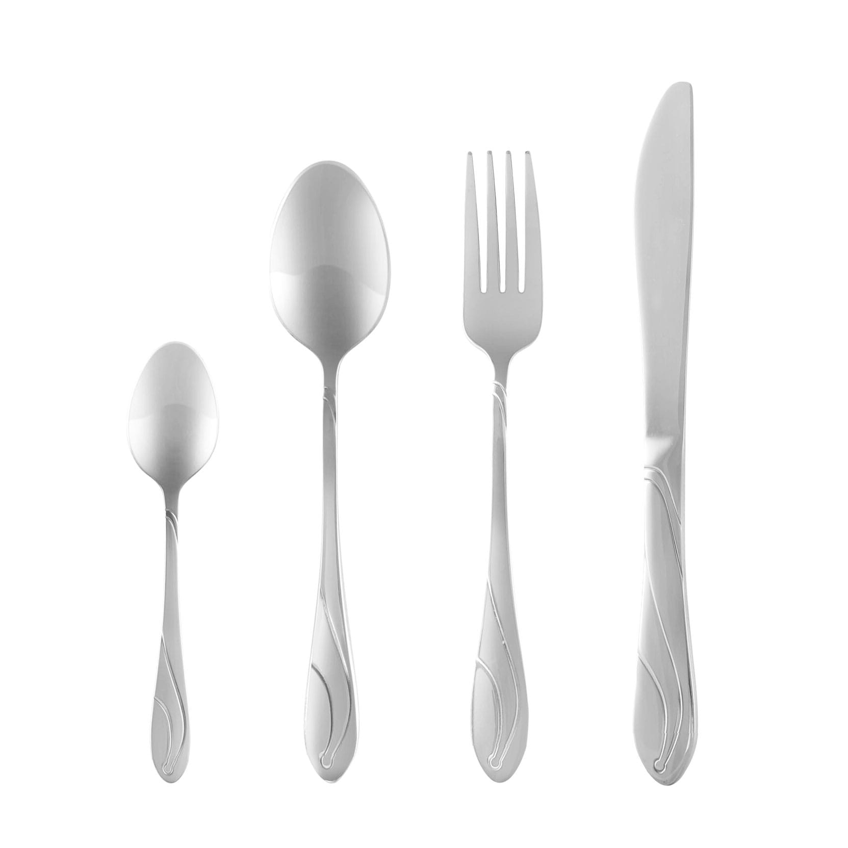 Комплект прибори за 12 души, Zilner, ZL-6508, Неръждаема стомана ...