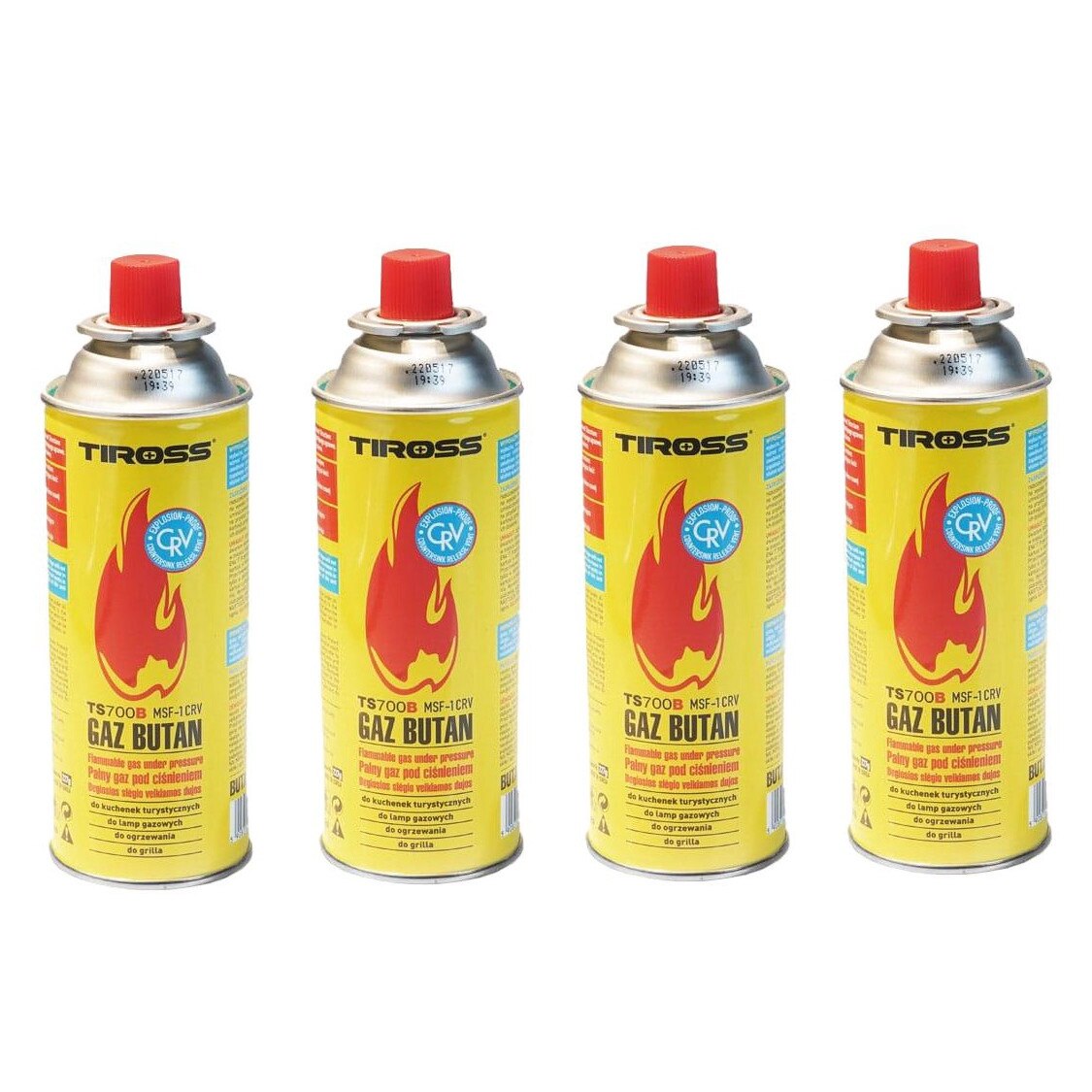 Set 4 rezerve cartus de gaz, TIROSS, 227g - eMAG.ro