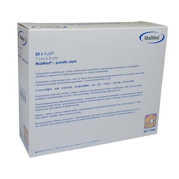 Set 50 pansamente sterile Porefix, MaiMed, Hipoalergenic, 7 x 5 cm, Alb ...
