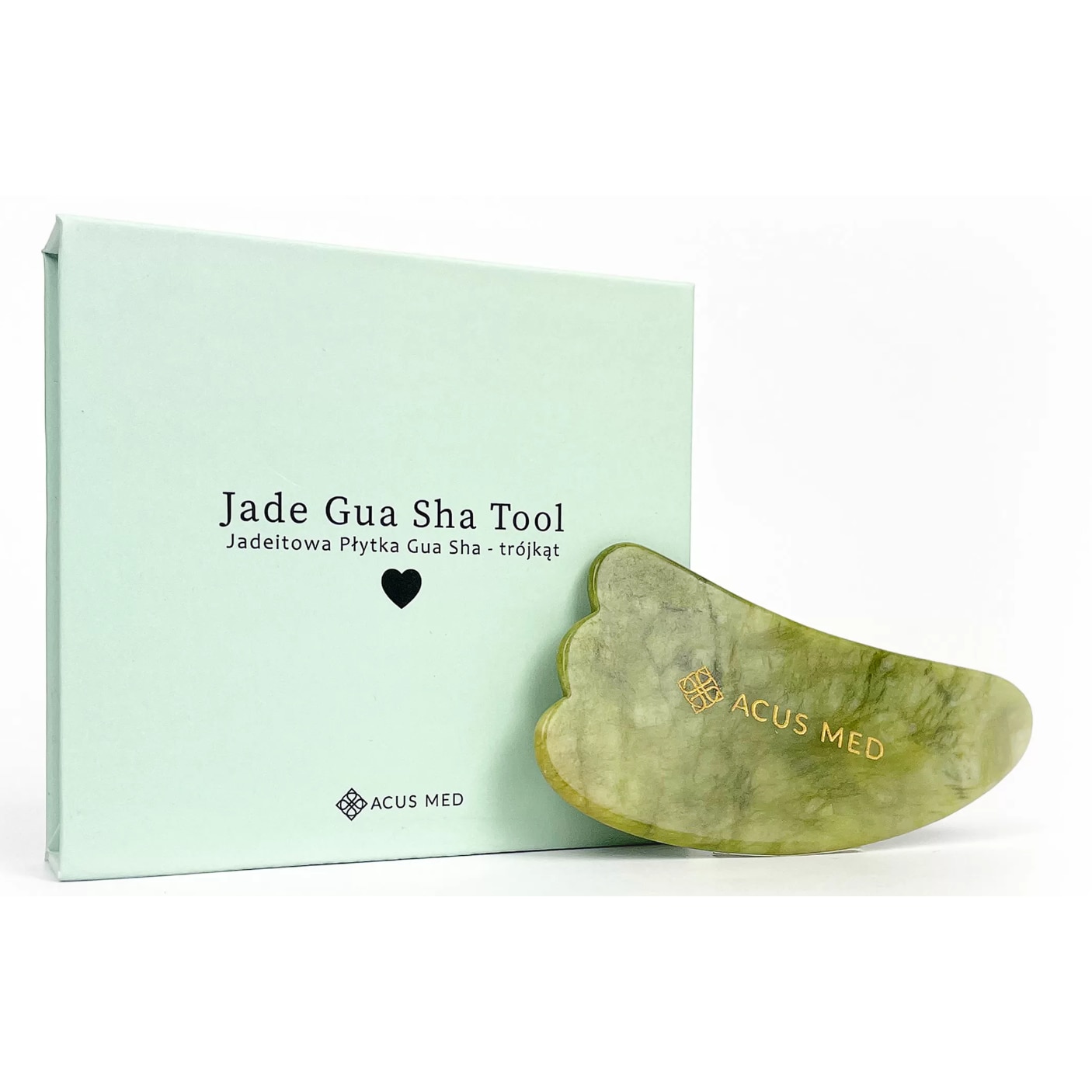 Piatra Gua Sha profesionala Acus Med, din jad 100% natural, pentru ...