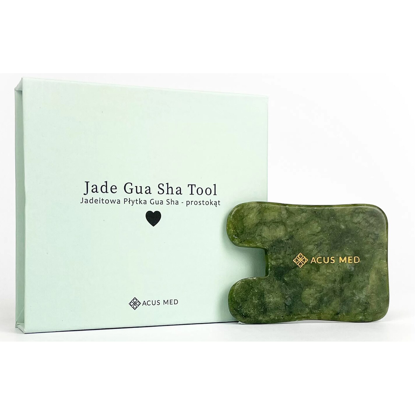 Piatra Gua Sha profesionala Acus Med, din jad 100% natural, pentru ...