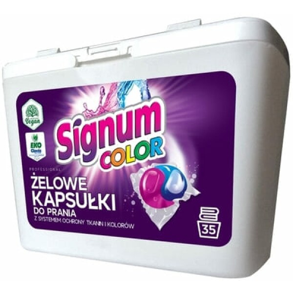 Detergent de rufe capsule, Signum, Pentru rufe colorate, 35 capsule ...