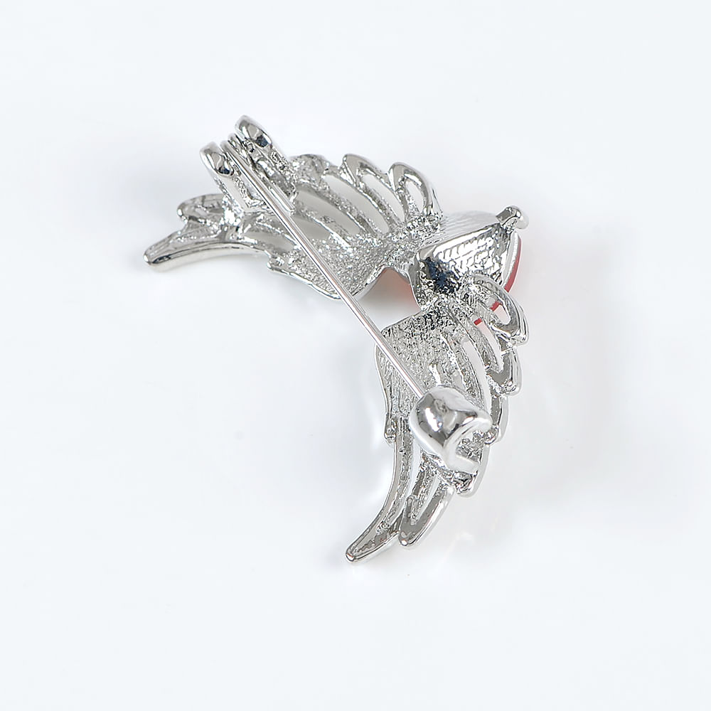 Brosa martisor aripi cu inima rosie, Meli Melo Paris - eMAG.ro