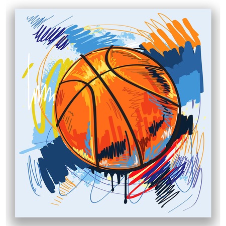 Tablou Canvas Premium, LuxCanva® A1372, Basketball, 85 X 90 CM, Panza ...