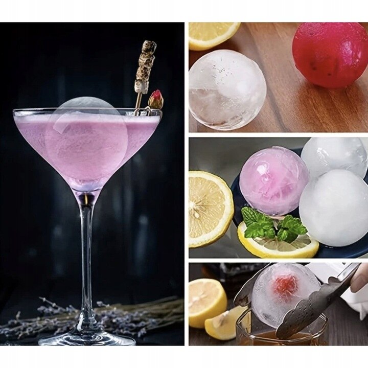 Set 2 forme pentru gheata cu capac, Zola®, rotunde si patrate, din ...