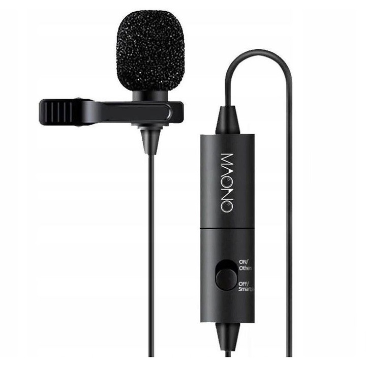 Microfon dinamic, lavalier, mini mufa de 3, 5 mm pentru telefon ...