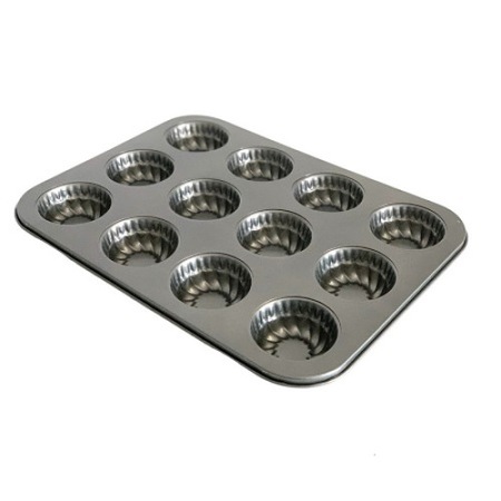Tava briose, 12 forme, Teflon, 35x27x5 cm, Wei 00861 - eMAG.ro