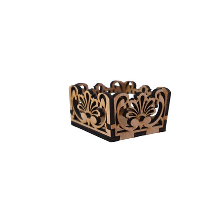 Cosulet decorativ Vintage Dream Mini, din lemn natur de plop, pentru ...