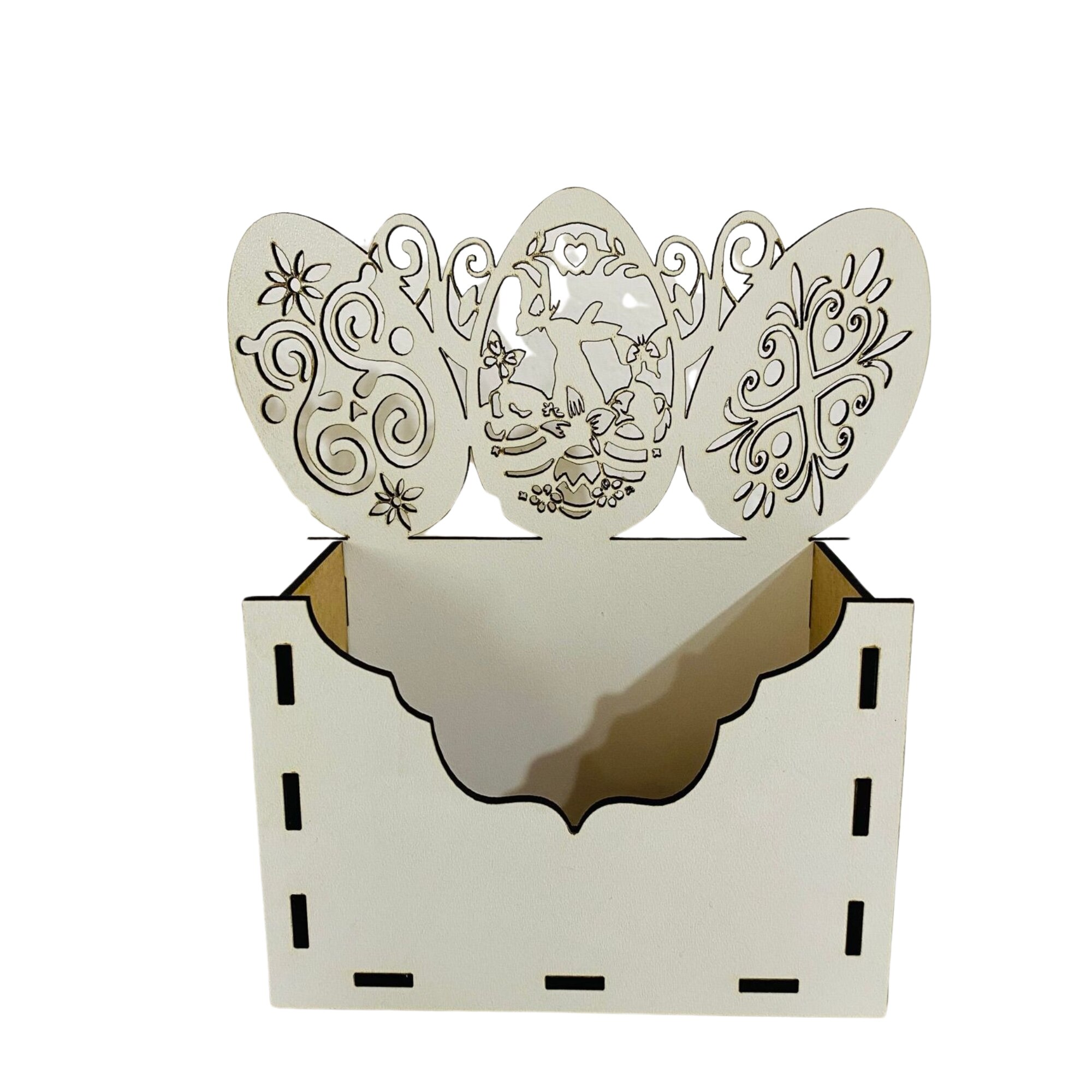 Cutie din lemn forma de plic model ” 3 oua „ - eMAG.ro