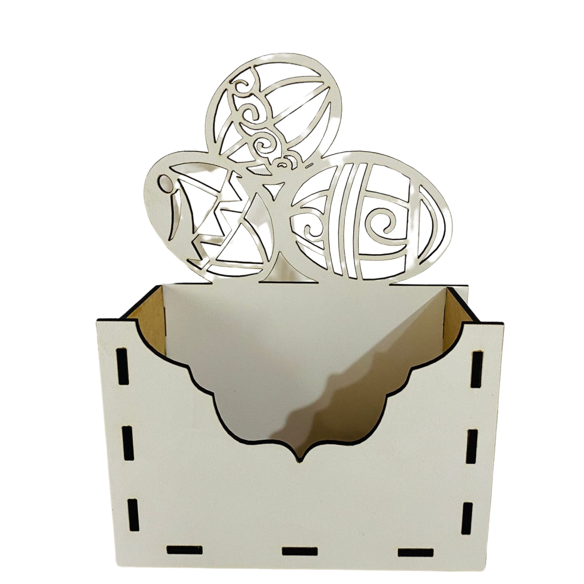 Cutie din lemn forma de plic model ” 3 oua „ model 2 - eMAG.ro