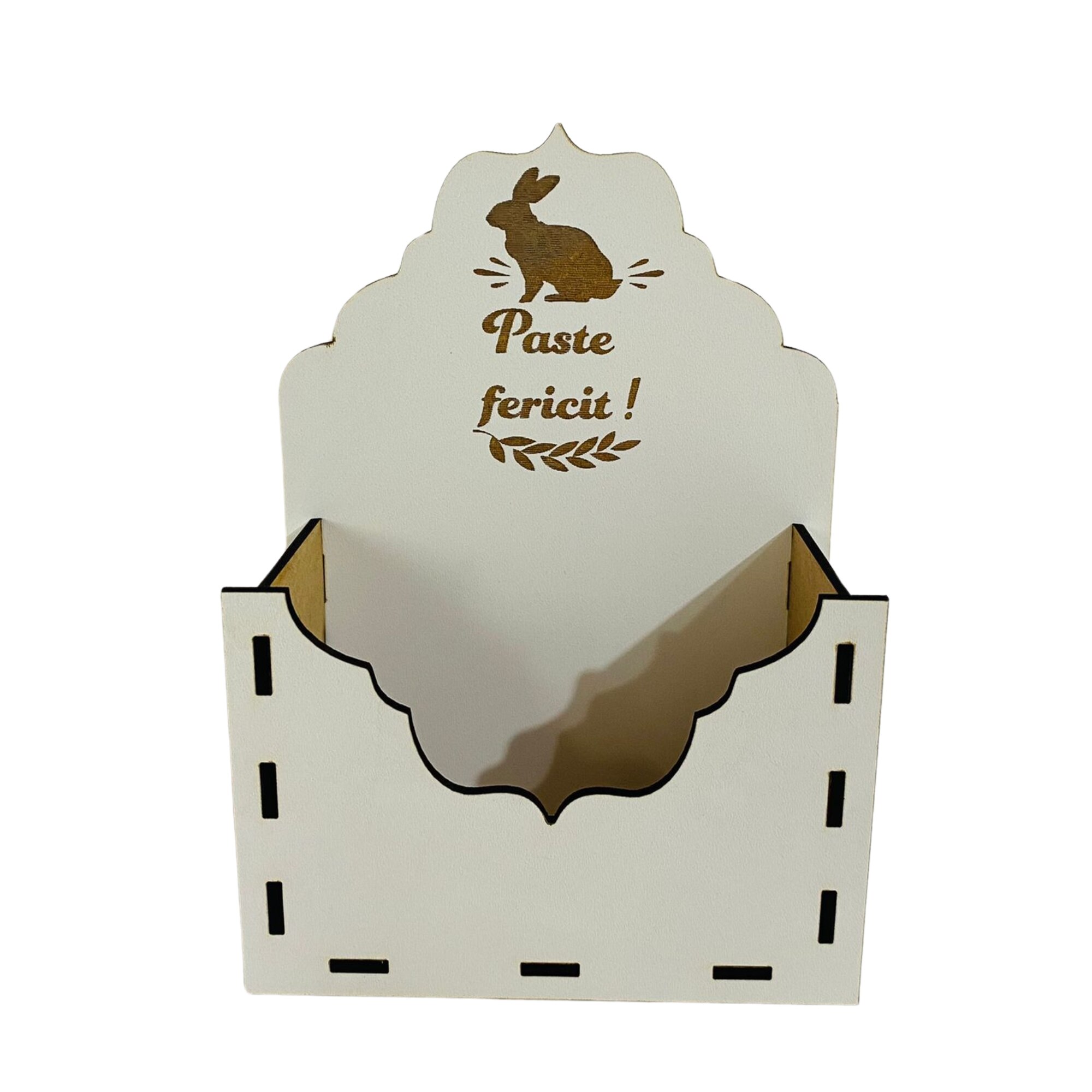 Cutie din lemn forma de plic model ” Paste fericit „ model 2 - eMAG.ro