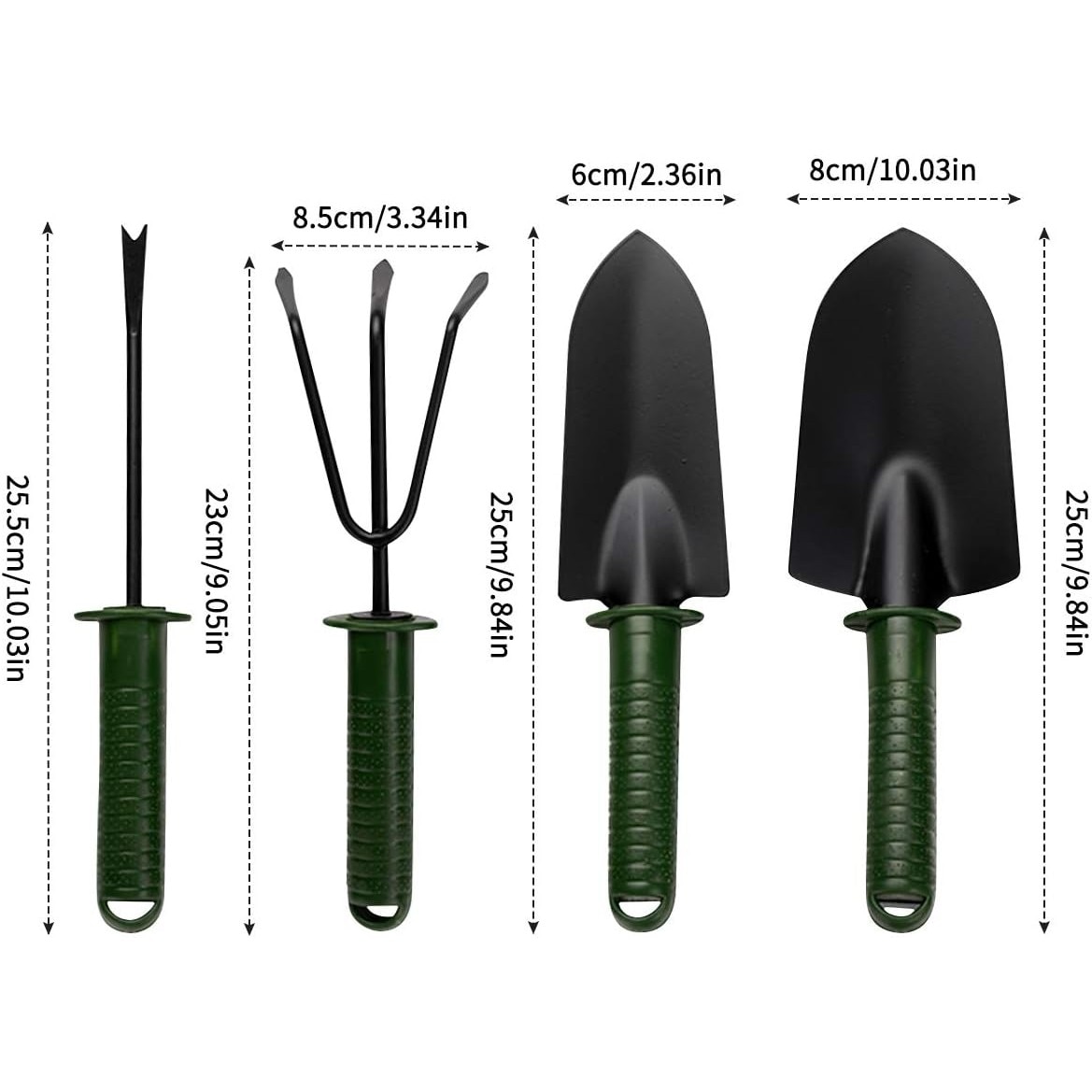 Set 4 Unelte de Gradina, pentru Plantare Prelucrare Sol si Ingrijire ...