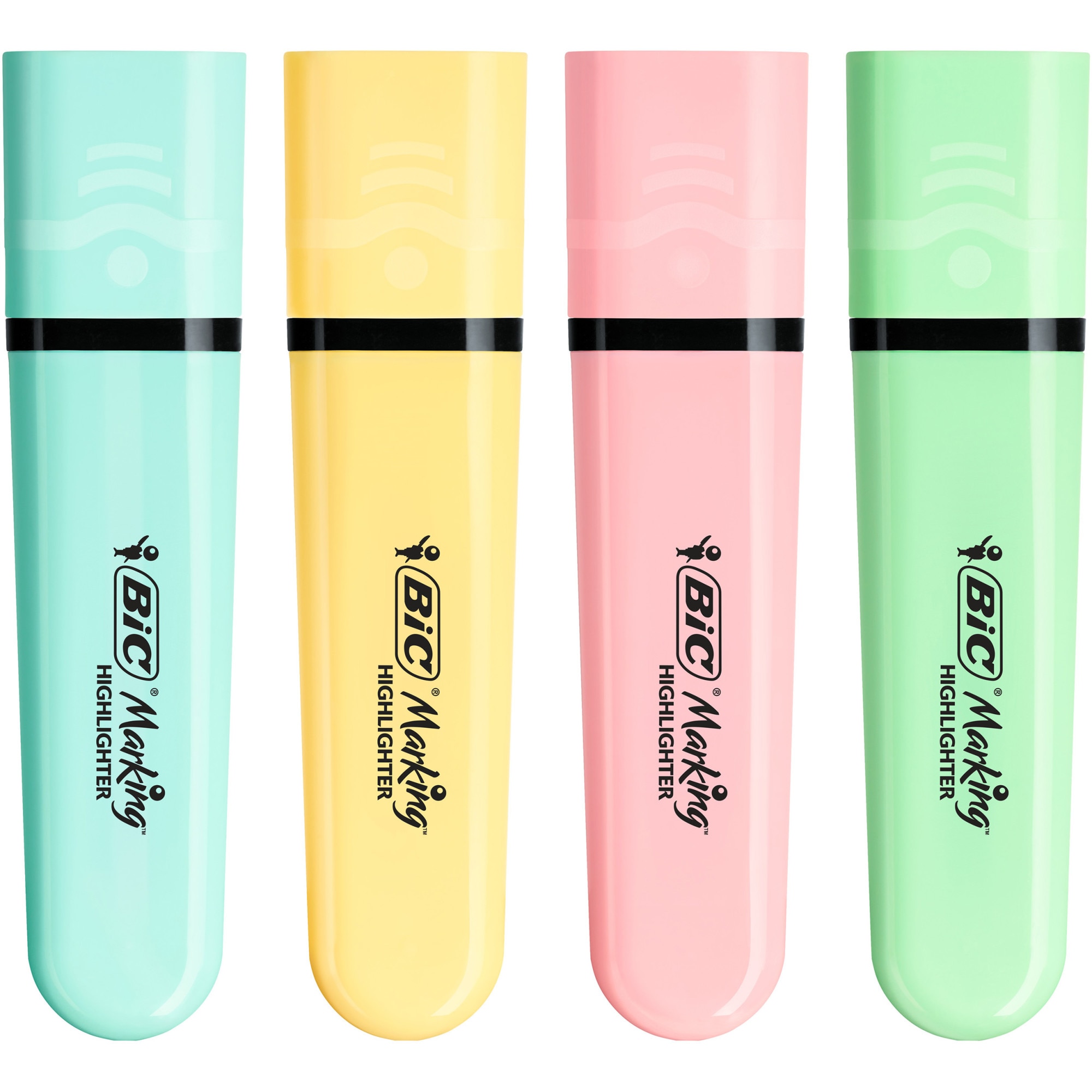 Evidentiator Highlighter Flat asortate pastel Bl/4 - eMAG.ro