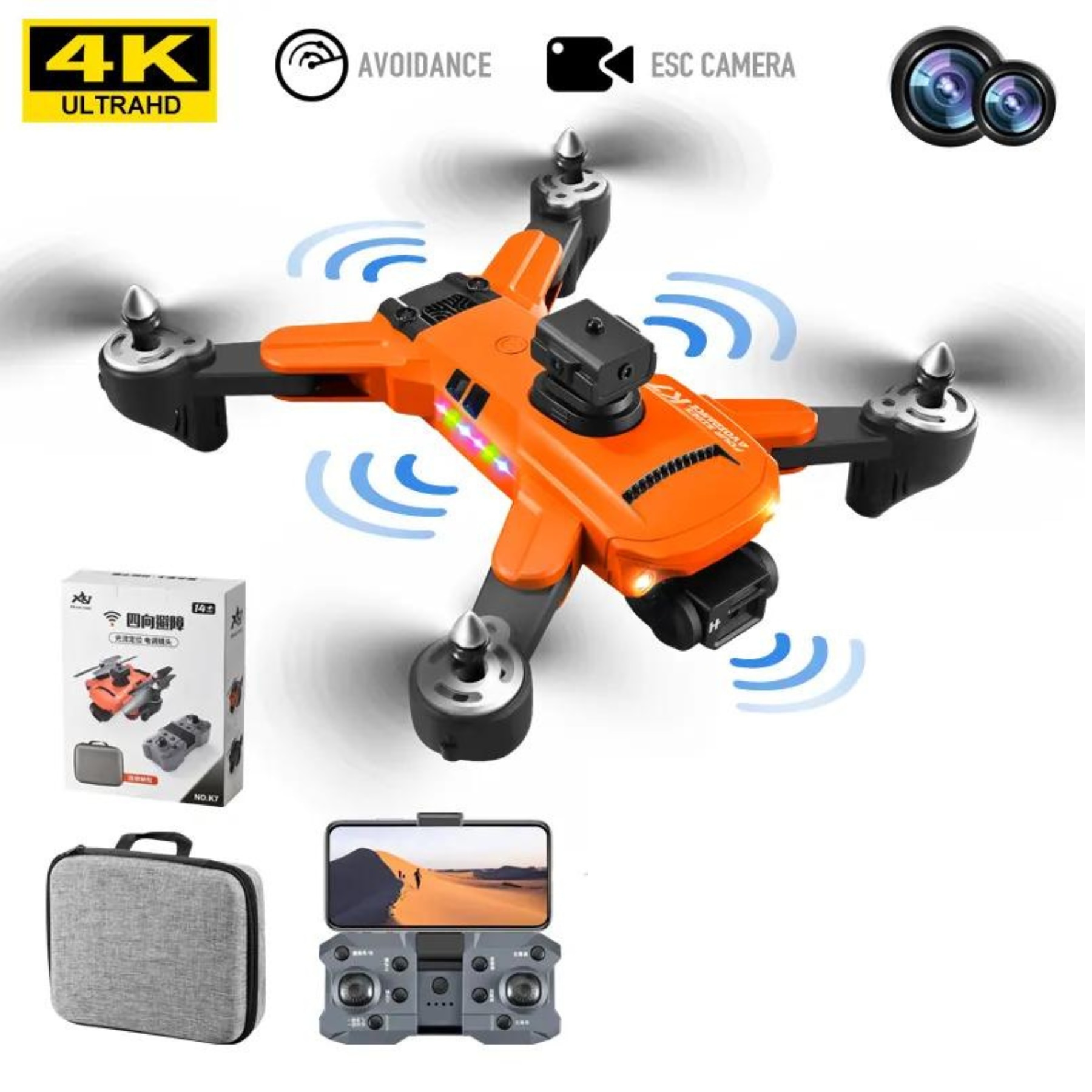 Drona RoHS™ S99 Max FLYAway pliabila, WiFi, Retur automat, Control ...