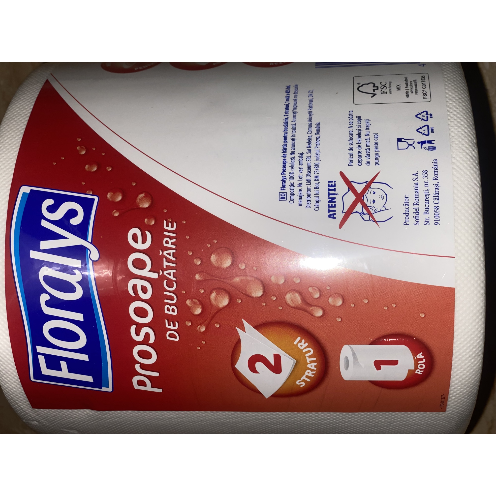 Prosoape de bucatarie Floralys, Neutre pentru Alimente, Absorbante ...