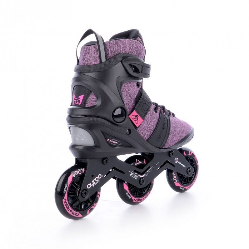 Patine cu rotile dama Ayroo, Tempish, Nylon/Polietilena/Aliaj, Negru ...