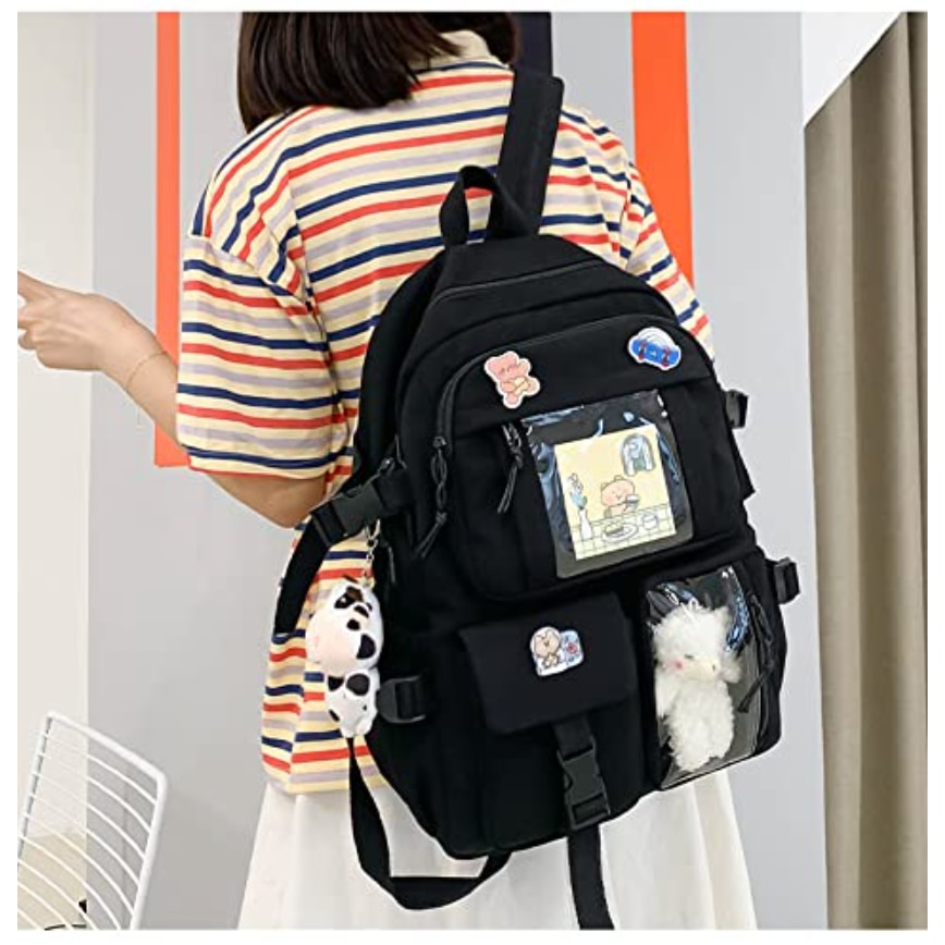 Ghiozdan scoala adolescenti, Zola®, 2 brelocuri incluse model vacuta si ...