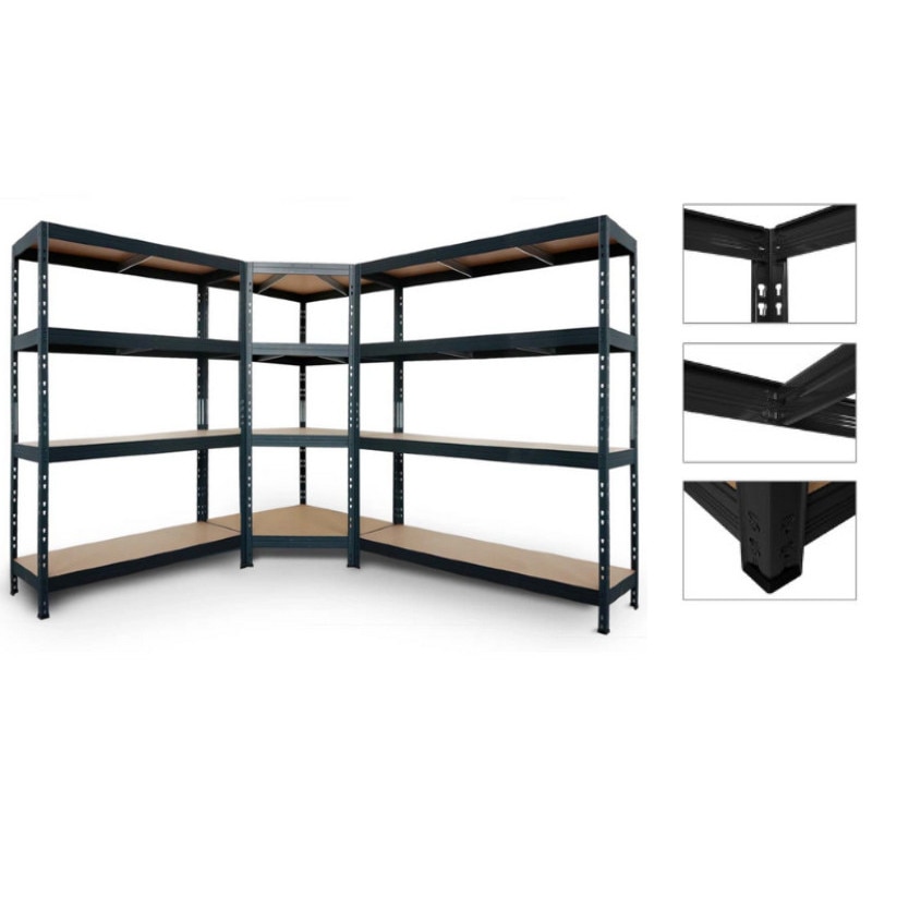 Raft metalic depozitare, sistem din 3 rafturi pentru garaj, atelier ...