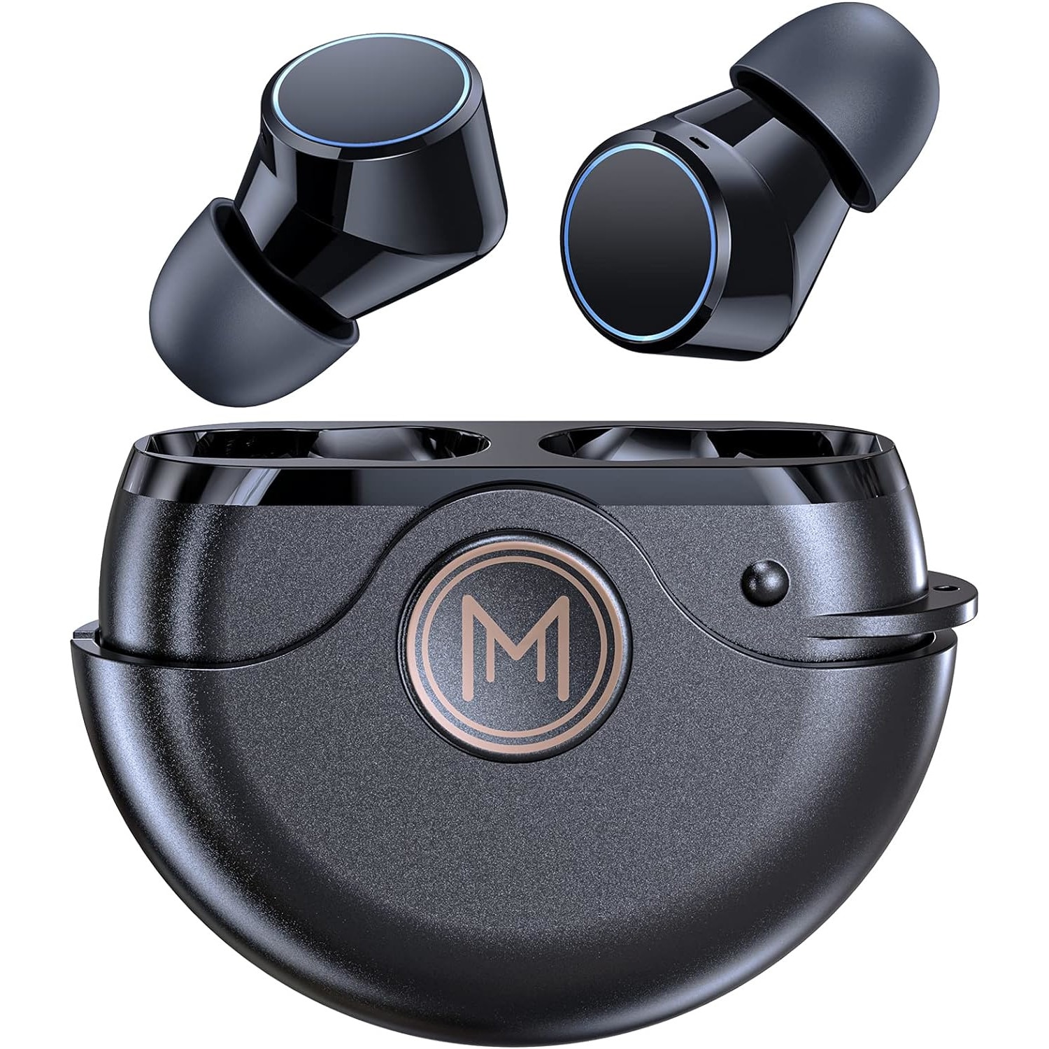 Casti Bluetooth in ureche, 5.0 impermeabile IPX6 cu cutie de incarcare ...