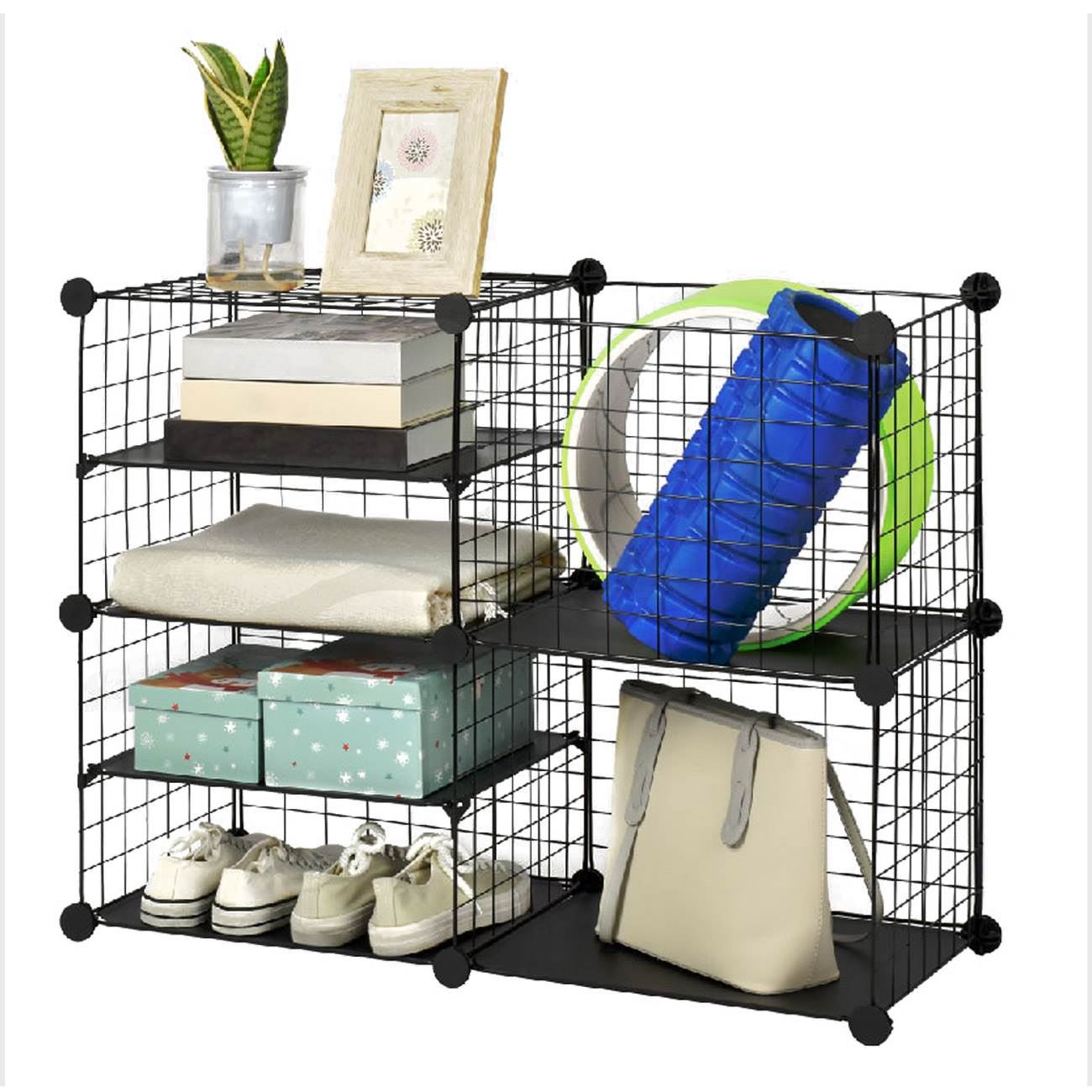 Dulap metalic cu rafturi modulare Shopiens®, poate fi asamblat pe ...