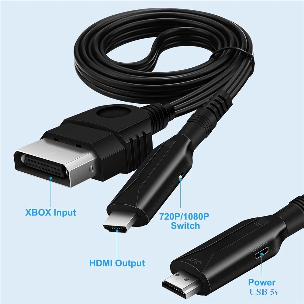 Cablu compatibil xBox la HDMI, Active, 1M, Full HD, convertor tata ...