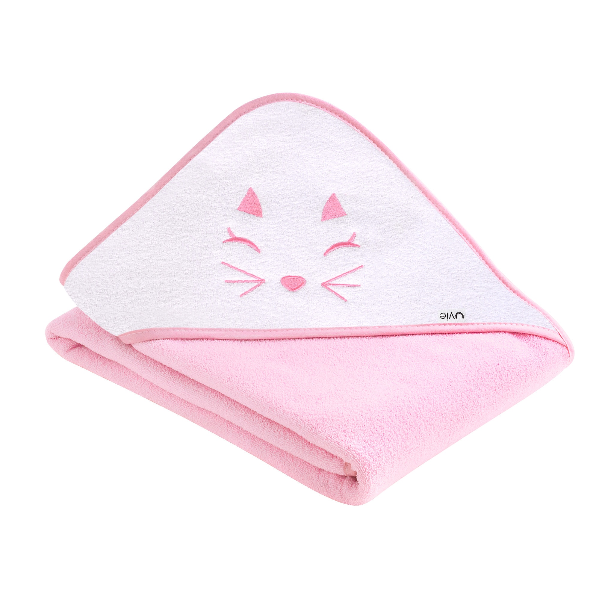 Prosop de baie Thermofrote, UVIE, 100x100 cm, model pisica, roz - eMAG.ro