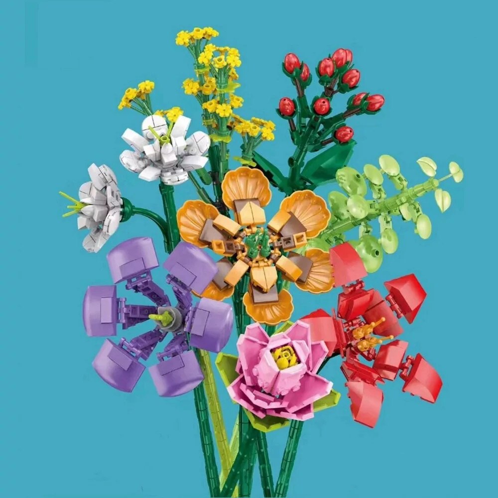 Műanyag virág, legoból összeépíthető - eMAG.hu
