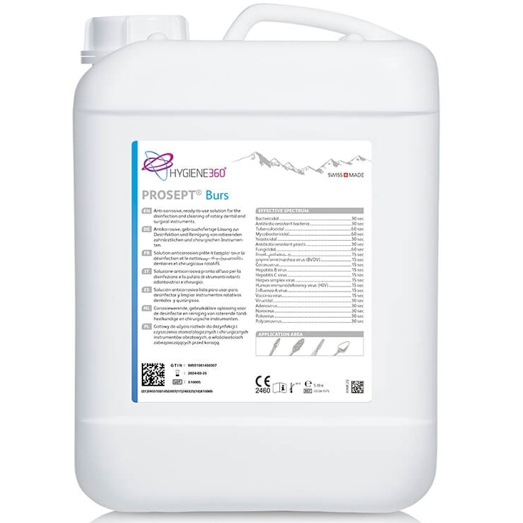 Dezinfectant pentru instrumentar, OCC, Prosept BURS, 5L - eMAG.ro
