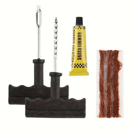 Kit vulcanizare auto la rece, Zola, depanare cu snur, 3 snururi, adeziv ...