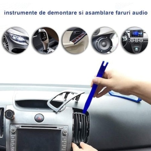 Trusa demontare interior auto 40 piese si set complet de 100 clipsuri ...