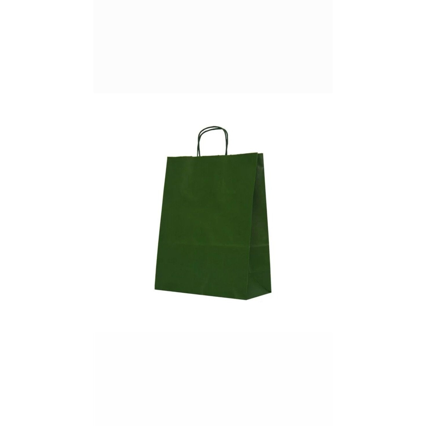 Set sacose din hartie verde inchis, 100 buc, dimensiune 26x12x31 cm ...