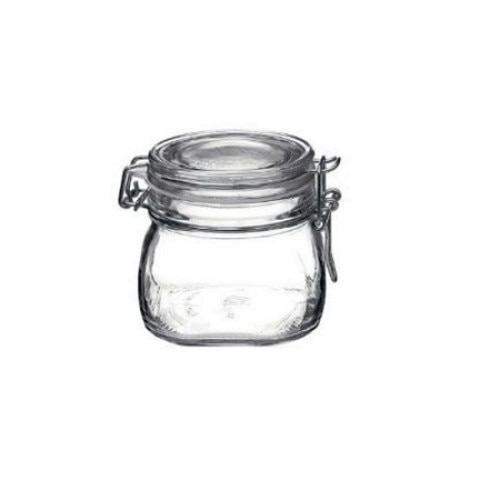 Borcan depozitare din sticla cu capac ermetic, 500 ml, Banquet Value ...