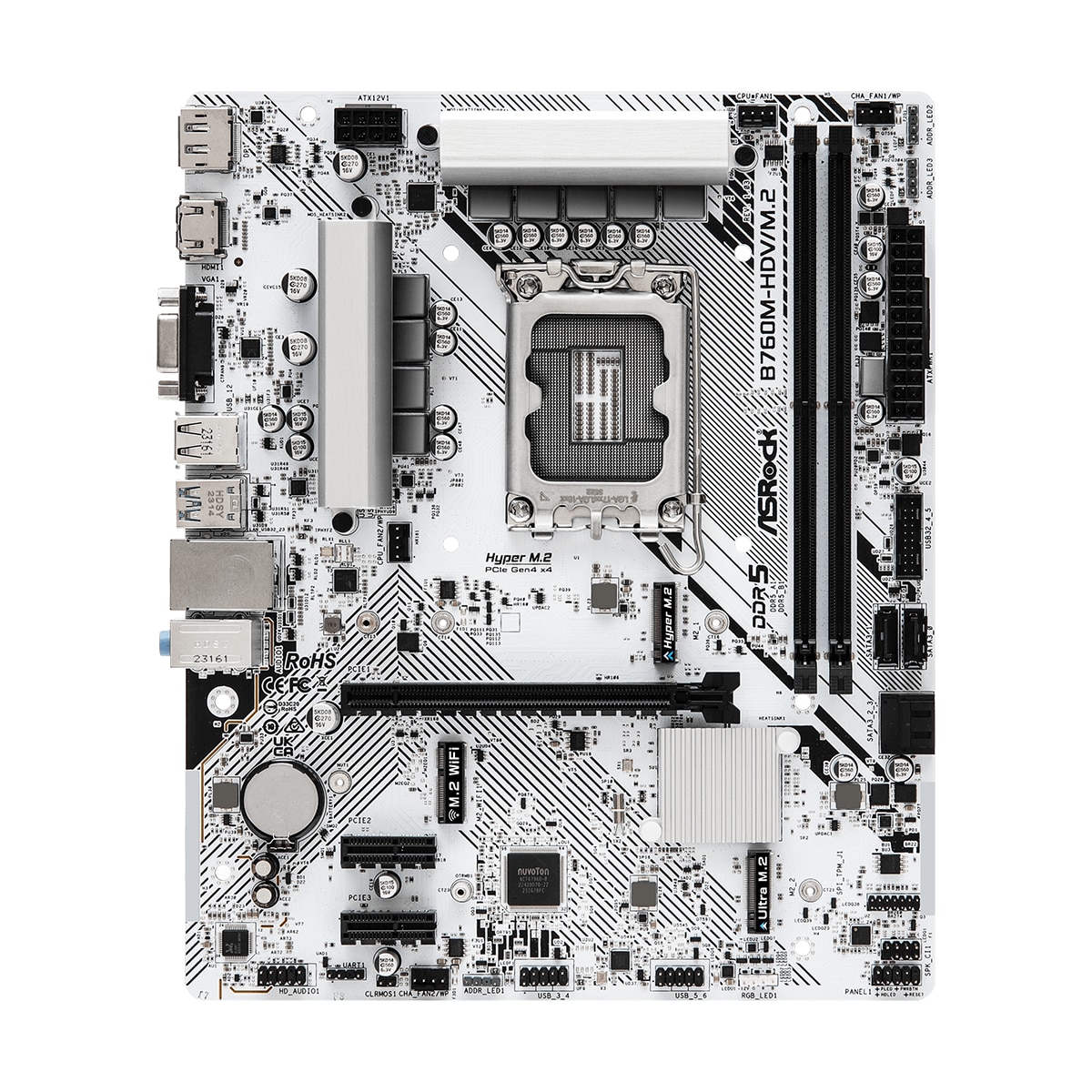 Дънна платка ASRock B760M-HDV/M.2 - Motherboard - micro ATX - LGA1700 ...