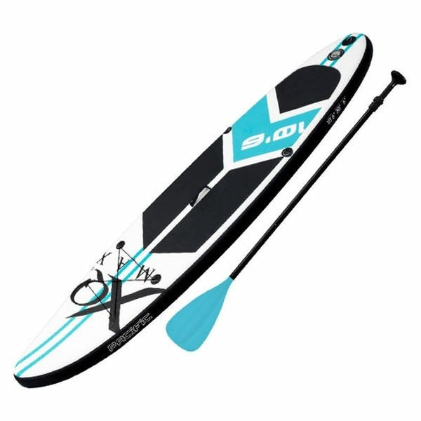 Set paddleboarding, XQ Max, gonflabil stand-up albastru 320x76x15cm ...
