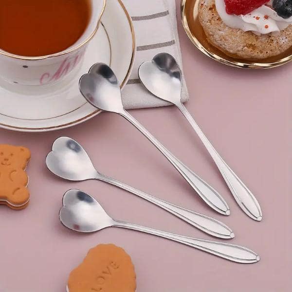 Set 4 lingurite cafea, Mormark, Argintiu - eMAG.ro