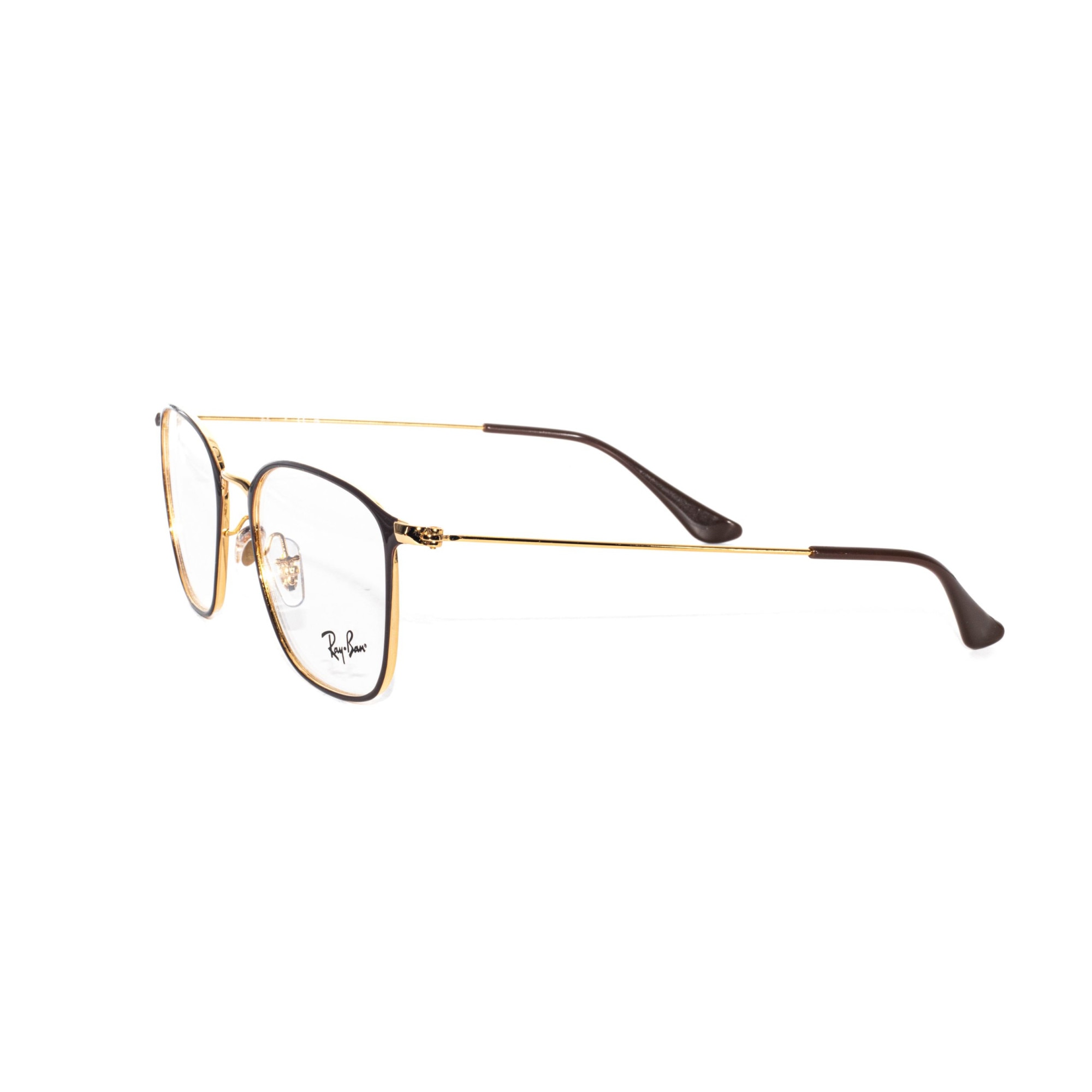 Rame ochelari de vedere unisex Ray-Ban RX6466 2905, Rectangular, Maro ...