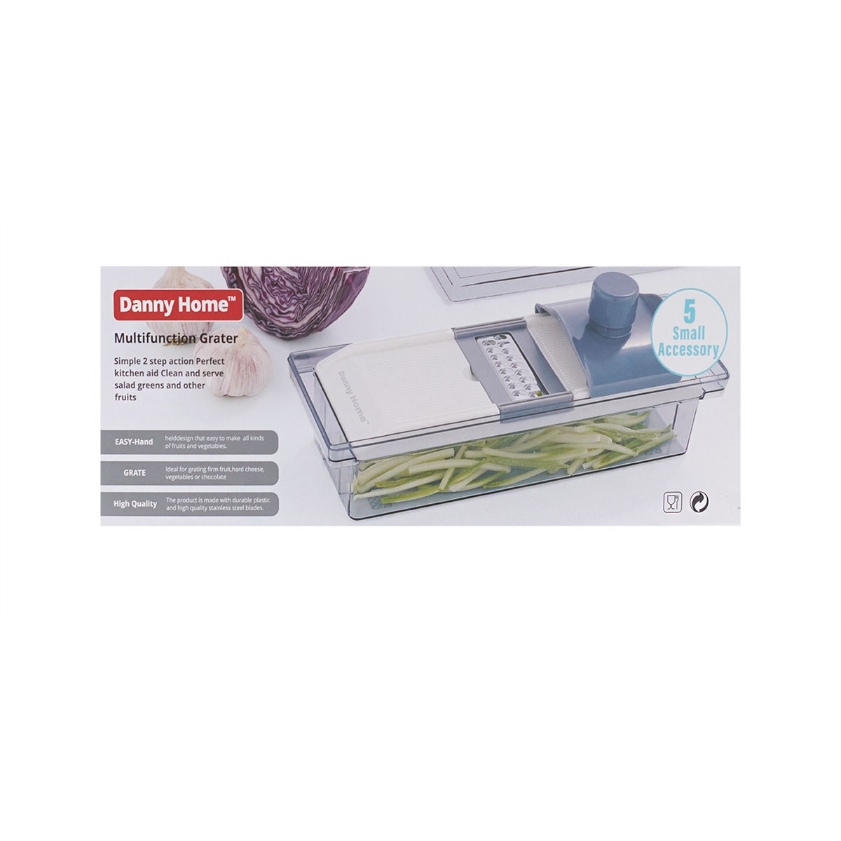 Мултифункционална резачка с 5 аксесоара, Danny Home - eMAG.bg