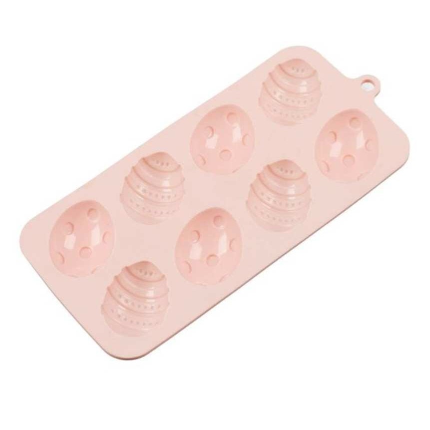 Forma pentru copt prajituri, cu 8 compartimente, model oua de Paste ...