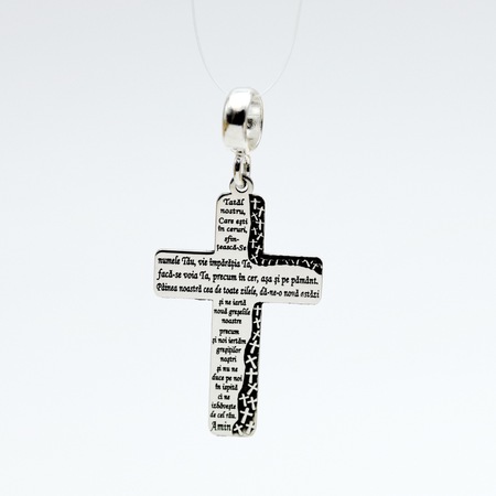 Pandantiv Cruce Rugaciune Tatal nostru - Argint 925 - eMAG.ro