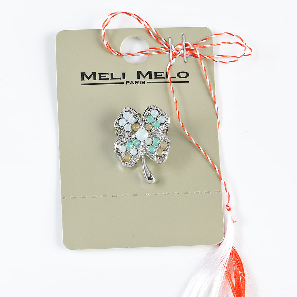 Brosa martisor trifoi argintiu, Meli Melo Paris - eMAG.ro
