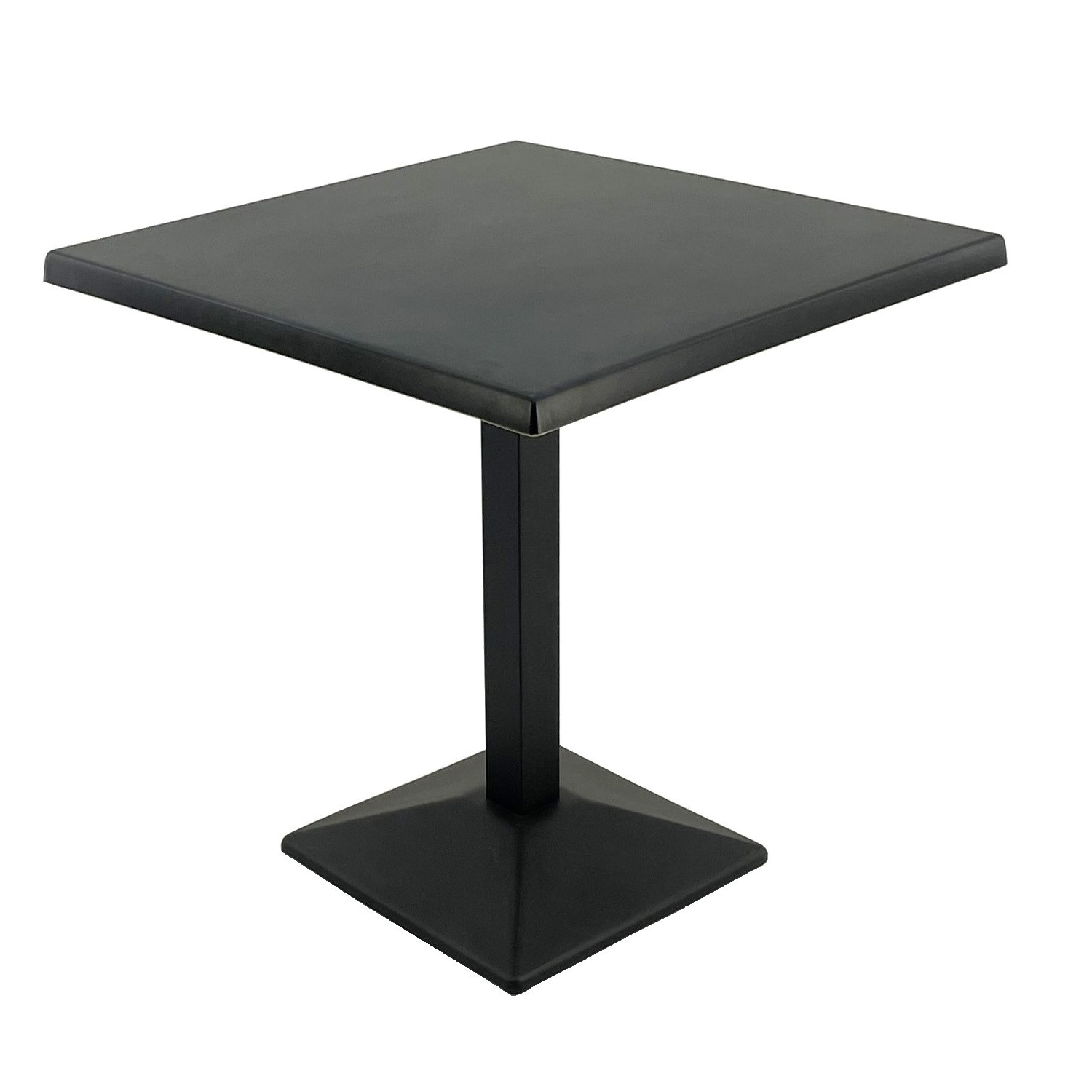 Masa restaurant patrata 70x70xh74cm Raki Black, blat werzalit si baza ...