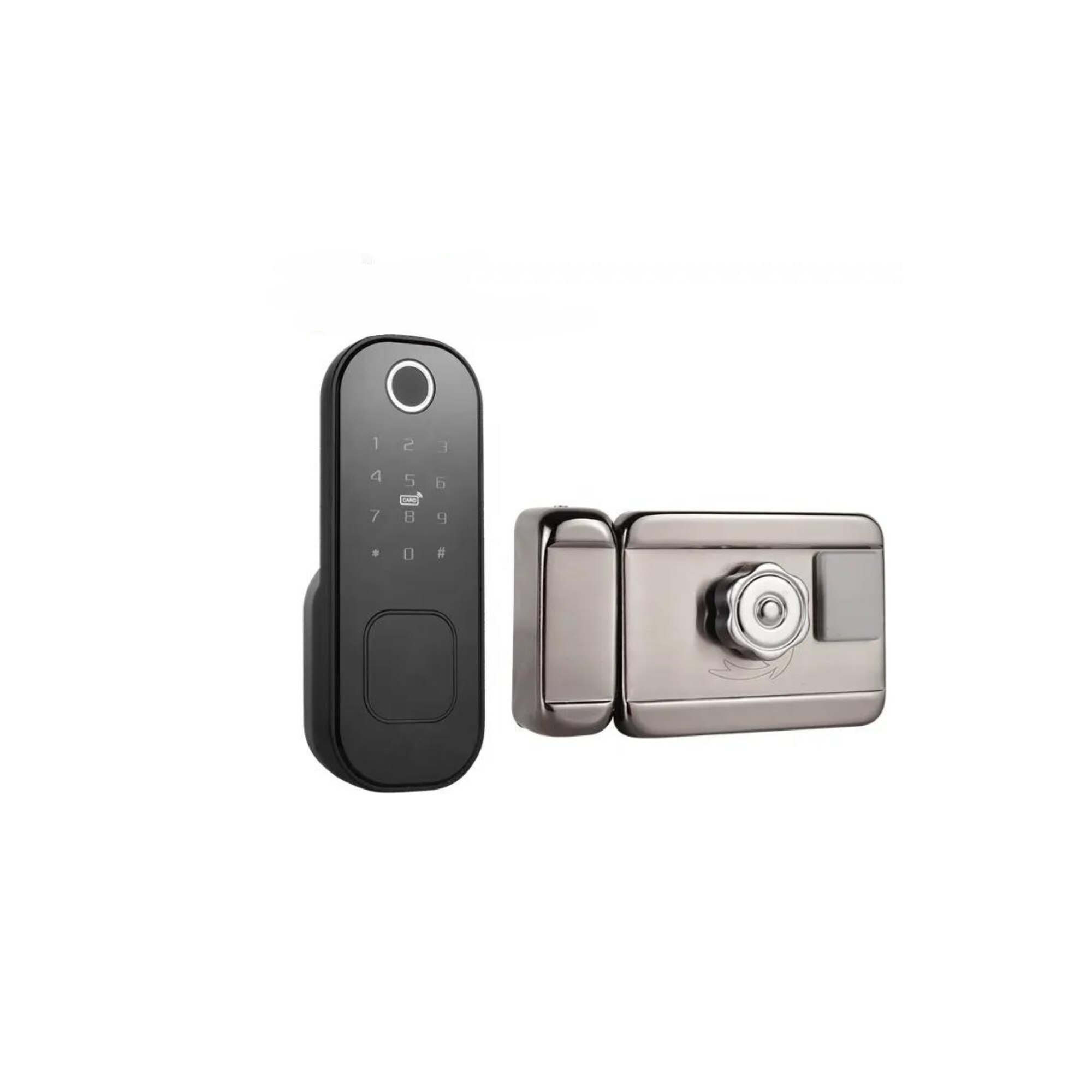 Yala inteligenta, smart pentru usa metalica si lemn cu cod si amprenta ...