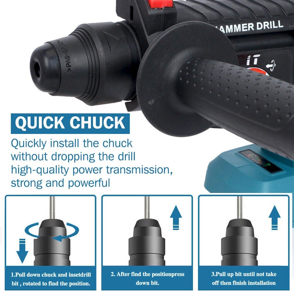 Ciocan rotopercutor profesional 7STAR ®, 1500 W, 3.2J, 1000rpm, 2 ...