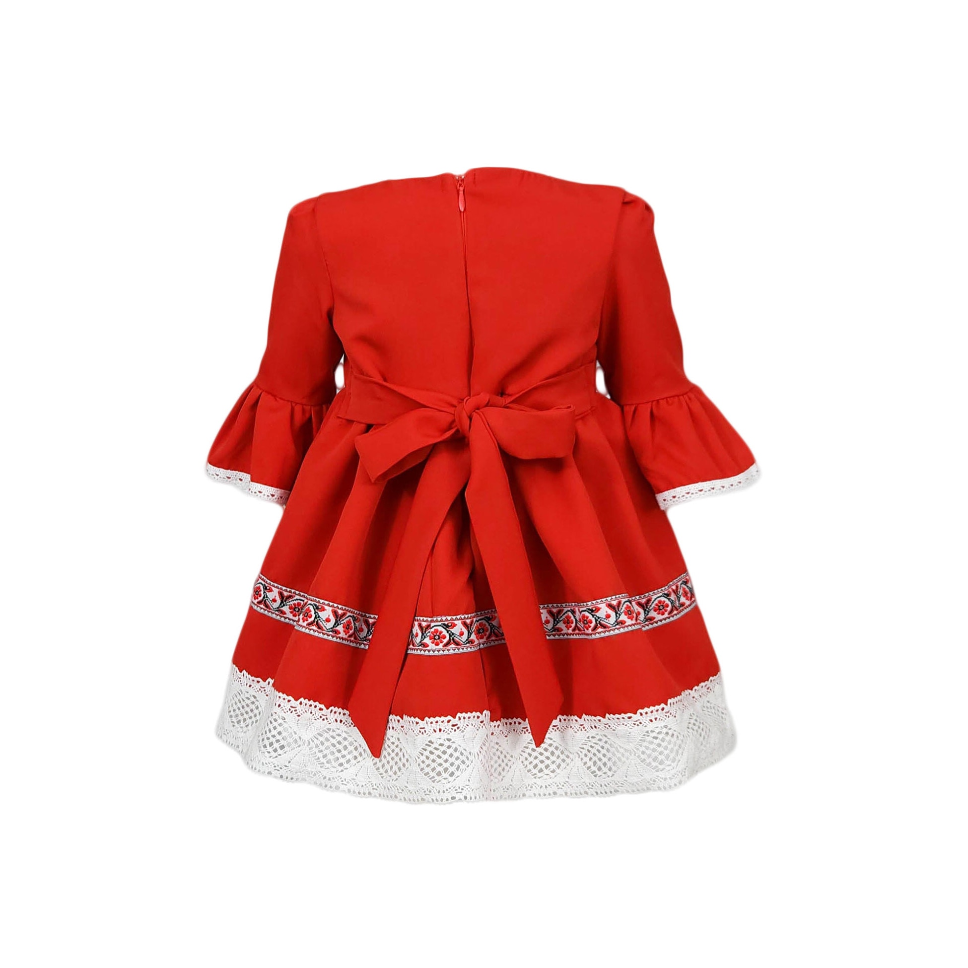 Rochie traditionala, model Ilinca, rosie - 67497 - eMAG.ro