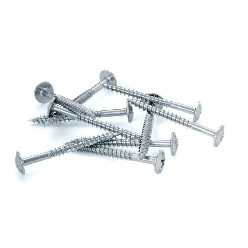 Surub pentru lemn, 5x50, Cap plat si saiba, 100 bucati - eMAG.ro