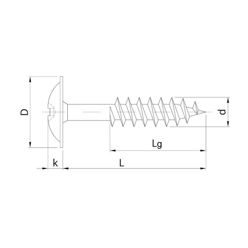 Surub pentru lemn, 5x50, Cap plat si saiba, 100 bucati - eMAG.ro