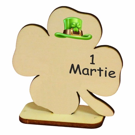 Martisor, Baza pentru flori, Trifoi, O primavara frumoasa, Lemn ...