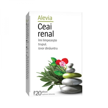 Ceai de plante, pentru afectiuni renale, Alevia, 20 plicuri - eMAG.ro